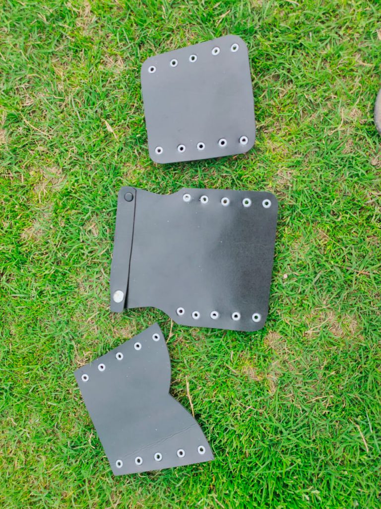 Ak 47 Leather skin for Trigger Grip and Handguard - Black | Craft House