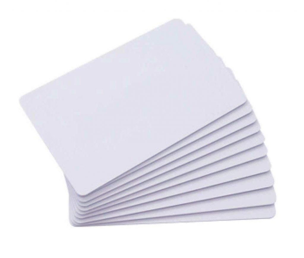 Blank PVC Card Double Sided Printable Card size Pvc Card Simple White ...
