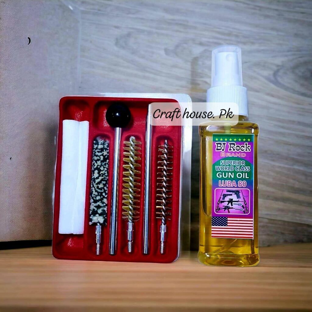 Cleaning Kit for 9mm Pistols with Lubrication Oil | Craft House