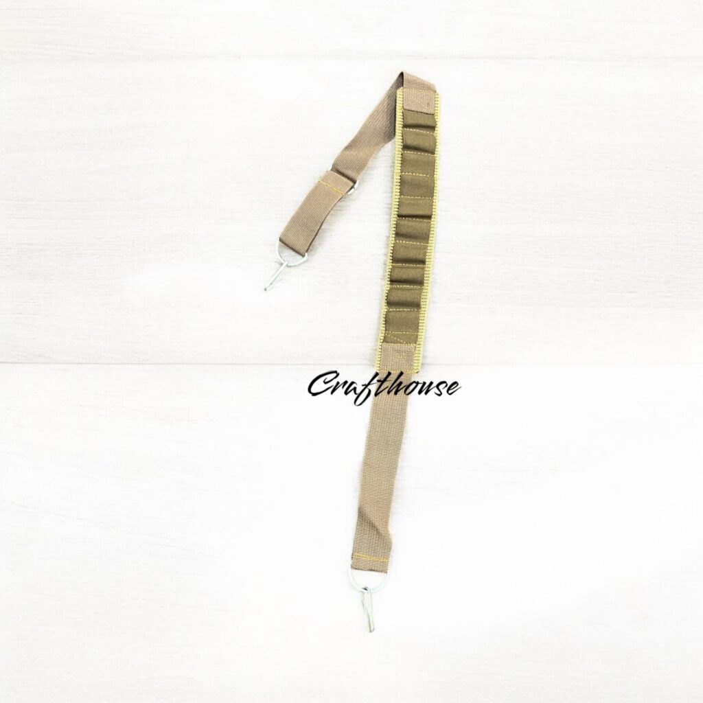Two points hook Sling with ammo belt for 12 bore Shotgun | Craft House