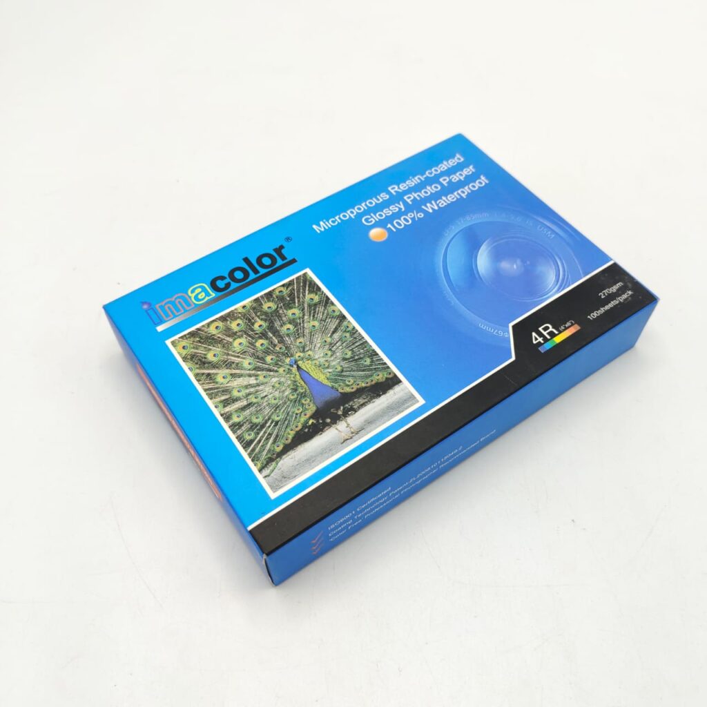 Imacolor 4R 4x6 Glossy Photo Paper - 100 Sheets, 270g, Waterproof ...