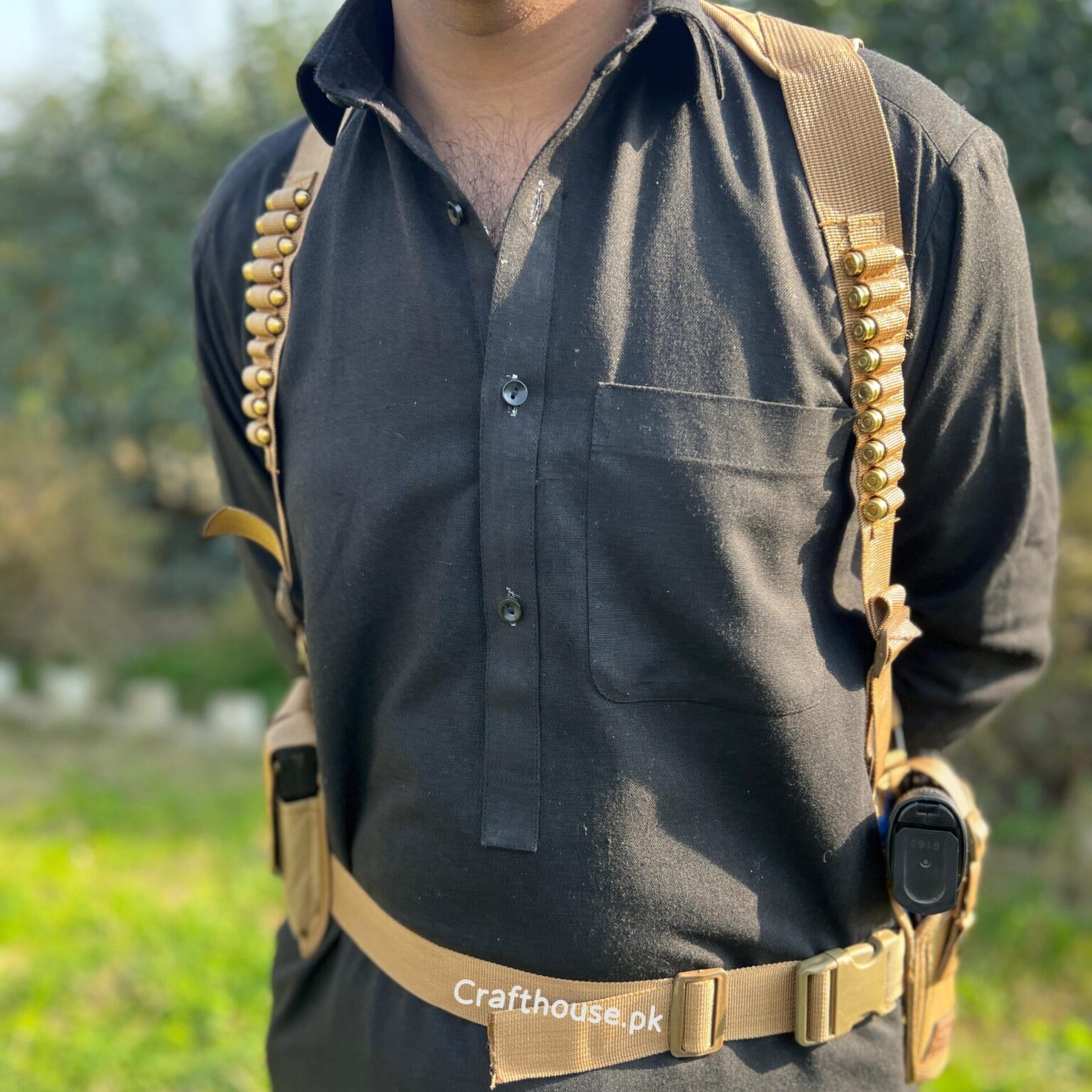 Double-Sided Universal Shoulder Holster for .30 Bore and 9mm Pistols ...