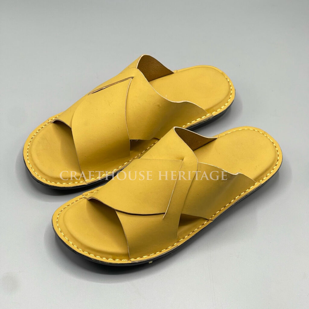 Handmade Leather Slippers for Men soft sole slippers | Craft House
